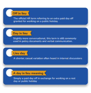 Off in Lieu Meaning: A Detailed HR Guide