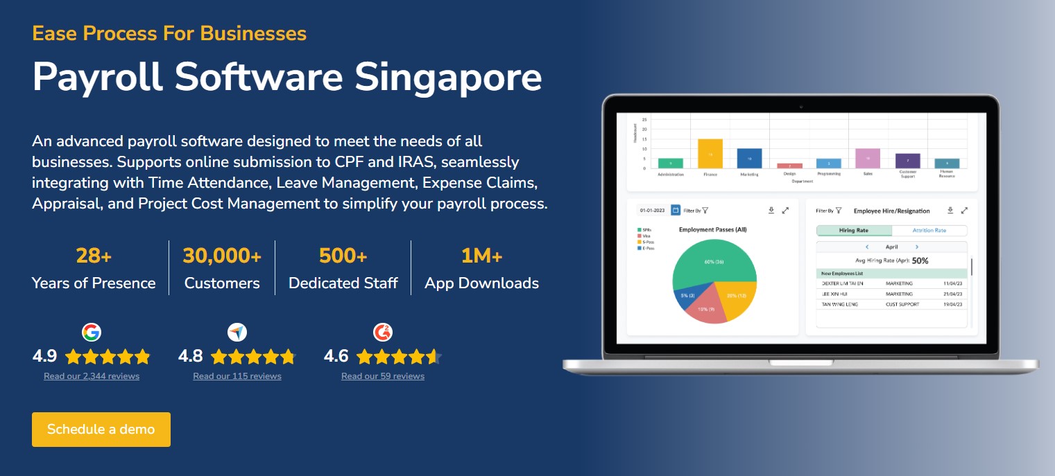 Best Payroll Software in Singapore | Up to 50% PSG Grant