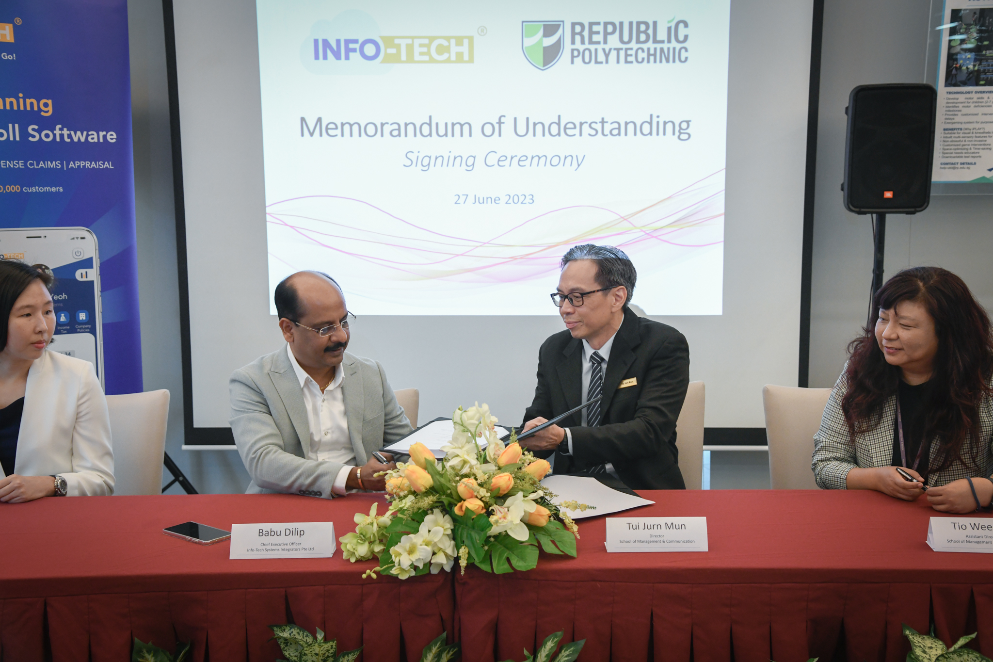 Info-Tech Systems Integrators Signs MOU with Republic Polytechnic for ...